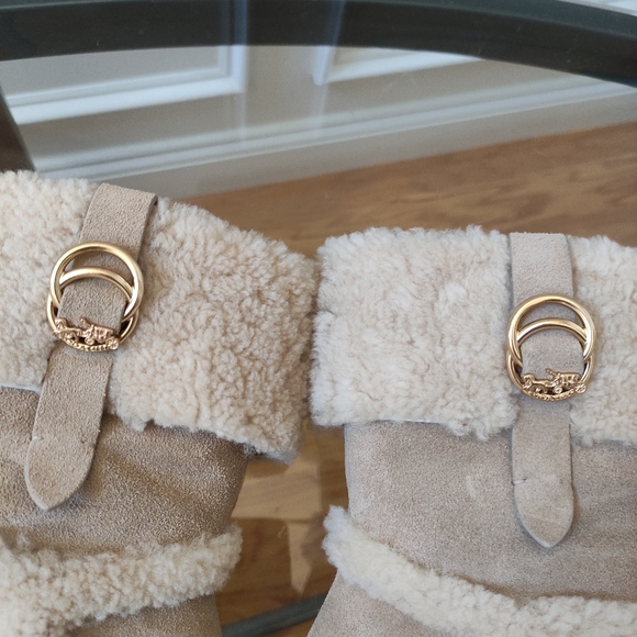 Coach | Shoes | Coach Harlie Bootie Shearing Trim Womens 7b | Poshmark